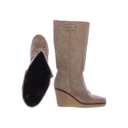 Esprit Damen Stiefel, beige, Gr. 38