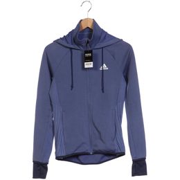 Adidas Damen Kapuzenpullover, blau, Gr. 34