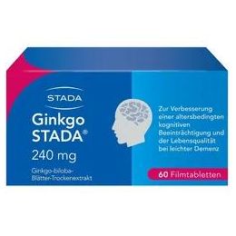 Ginkgo Biloba STADA 240MG FTA bei Gedächtnis- und Konzentrationsstörungen 60 St