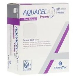 Aquacel Ag Foam nicht adhäsiv 5x5 cm Ver 10 St