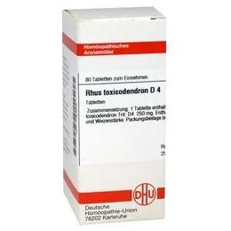 DHU-Arzneimittel RHUS Toxicodendron D 4 Tabletten 80 St