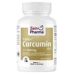 ZeinPharma Curcumin Kapseln mit Triplex3 Extrakt 500 mg 40 St
