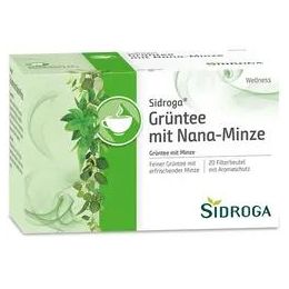 Sidroga Wellness Grüntee m. Nana-Minze F 20X1,5 g