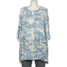 Ulla Popken Damen Bluse, blau, Gr. 42