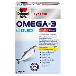 Doppelherz system Omega-3 Liquid 3X150 ml