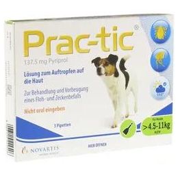 PRAC tic F.kleine Hunde 4,5-11 kg Einzel 3 St