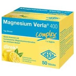 Magnesium VERLA 400 Zitrone Direkt-Granu 50 St