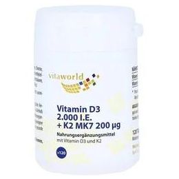 Vitamin D3+k2 2.000 I.E./200 μg Tablette 120 St