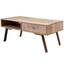 Wohnling Couchtisch Massivholz mango 95,0 x 50,0 x 42,0 cm