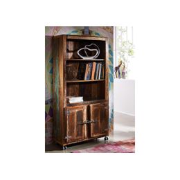 Regal Altholz 90x35x180 mehrfarbig lackiert FREEZY #33