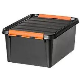 Smartstore Aufbewahrungsbox Pro 15 14 L Schwarz, Orange PP (Polypropylene) 30 x 40 x 19 cm