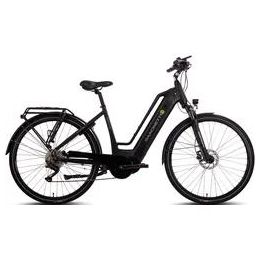 E-Bike SAXONETTE "Quantum Sport" E-Bikes Gr. 50cm, 28 Zoll (71,12cm), schwarz Pedelec, Elektrofahrrad für Damen u. Herren