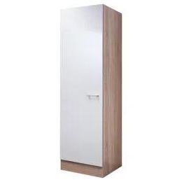 Seitenschrank Flex-Well "Samoa" Schränke Gr. B/H/T: 50cm x 200cm x 57cm,, weiß (weiß / sonoma eiche) (B x H T) 50 200 57 cm, für viel Stauraum