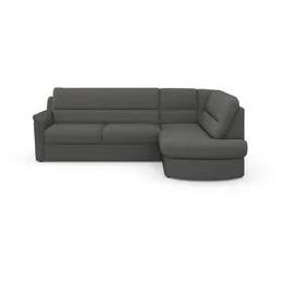 Sit & More Ecksofa SIT & MORE "Panini L-Form" Sofas Gr. B/H/T: 243cm x 87cm x 175cm, Luxus-Microfaser Paris, Ottomane rechts, ohne Bettfunktion-ohne Bettkasten, grau wahlweise mit Bettfunktion und Bettkasten