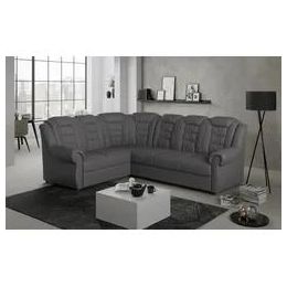 Ecksofa Home Affaire "Boston L-Form" Sofas Gr. B/H/T: 266 cm x 102 cm x 216 cm, Kunstleder SOFTLUX, langer Schenkel rechts-Bettfunktion rechts, Mit Bettfunktion-mit Schubkasten, braun (fango) Gemütliches Ecksofa mit hoher Rückenlehne in klassischem Design