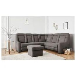 Sit & More Ecksofa SIT & MORE "Melissa L-Form" Sofas Gr. B/H/T: 257cm x 107cm x 217cm, Luxus-Microfaser Euphoria, langer Schenkel links, ohne Bettfunktion-ohne Schubkasten, braun (schlamm) klassisches Polsterprogramm, wahlweise Bettfunktion und Schubkasten