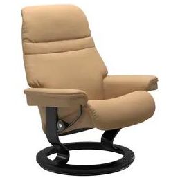 Relaxsessel stressless "Sunrise", beige (sand paloma), B:79cm H:103cm T:73cm, Leder BATICK: BATICK ist ein leicht korrigiertes, durchgefärbtes und genarbtes Möbelleder, bei dem die meisten Unebenheiten und Spuren in der Regel entfernt wurden., Leder PALOMA: PALOMA ist ein durchgefärbtes Semianilin-Möbelleder mit natürlicher Narbung., ROHLEDER Stoff Q2 FARON: Ein fester zuverlässiger Bouclu00e9 mit