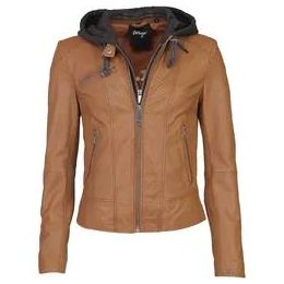 Lederjacke Maze "Mico" Gr. XL, braun (cognac) Damen Jacken