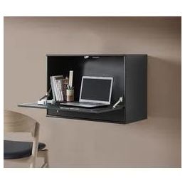 Schreibtisch HAMMEL FURNITURE "Mistral Bürotisch, Arbeitstisch, Tisch, Computertisch" Tische Gr. B/H/T: 89cm x 61cm x 42cm, schwarz (schwarz gebeizt) mit LED Spot, B: 89 cm, Designmöbelserie