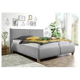 Polsterbett Maintal, grau, B:173cm, Betten, Polsterbett ohne Bettkasten Polsterbett, mit Bettkasten
