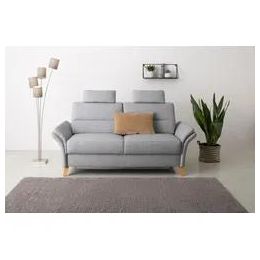 3-Sitzer Home Affaire "Westerland" Sofas Gr. B/H/T: 186 cm x 90 cm x 89 cm, Struktur, mit Armlehnfunktion, silberfarben (silber) Federkern-Polsterung. wahlweise mit Armlehnfunktion