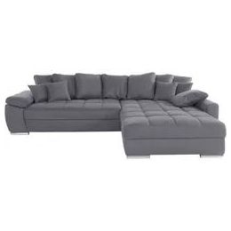 Ecksofa Inosign "Gwenni L-Form" Sofas Gr. B/H/T: 323cm x 94cm x 222cm, Luxus-Microfaser in Lederoptik, grau (stone) auch in Aqua Clean Supreme erhältlich; bis zu 140 kg pro Sitzfläche