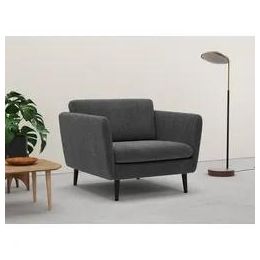 1,5-Sitzer Andas "Hafjell" Sofas Gr. B/H/T: 97cm x 81cm x 92cm, Struktur, grau (anthrazit) mit Komfortschaum