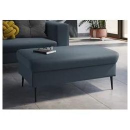 Sitzhocker DOMO collection "Modica", grau (grau, blau), B:99 H:42 T:65, Hocker, passend zur Serie, auch in Cord
