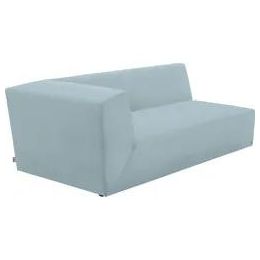 Sofa-Eckelement Tom Tailor HOME "ELEMENTS" Polsterelemente Gr. Samtstoff TSV, blau (sky tsv 13) Sofa-Element Ecksofa mit Armlehne links