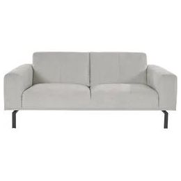 3-Sitzer Andas "Lungre", silber (silber lining), B:200cm H:82cm T:97cm, 100% Polyester, Sofas, in 3 tollen Bezugsqualitäten