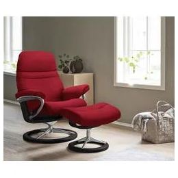 Relaxsessel stressless "Sunrise", rot (rot q2 faron), B:83cm H:105cm T:74cm, Leder BATICK: BATICK ist ein leicht korrigiertes, durchgefärbtes und genarbtes Möbelleder, bei dem die meisten Unebenheiten und Spuren in der Regel entfernt wurden., Leder PALOMA: PALOMA ist ein durchgefärbtes Semianilin-Möbelleder mit natürlicher Narbung., ROHLEDER Stoff Q2 FARON: Ein fester zuverlässiger Bouclu00e9 mit 