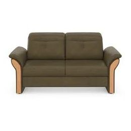 3-Sitzer Home Affaire "Dangast", grün (olive), B:200cm H:92cm T:102cm, Luxus-Microfaser EUPHORIA 100% Polyester, Luxus-Microfaser Lederoptik 100% Polyester, Easy Care 100% Polyester, Sofas, Kopfteilverstellung, wahlweise auch mit motorischer Relaxfunktion