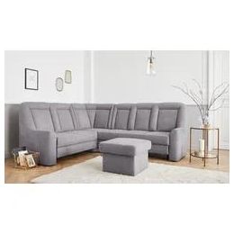 Sit & More Ecksofa SIT & MORE "Melissa L-Form" Sofas Gr. B/T: 257cm x 217cm, Luxus-Microfaser Euphoria, langer Schenkel rechts, mit Bettfunktion-mit Schubkasten, grau klassisches Polsterprogramm, wahlweise Bettfunktion und Schubkasten