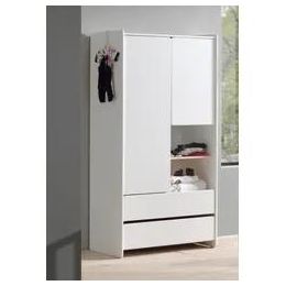 Kleiderschrank Vipack "Kiddy", weiß, B:90cm, Schränke, MDF-Oberfläche