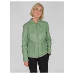 Lederjacke JCC "3102222" Gr. 42, grün (pale green) Damen Jacken