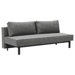 3-Sitzer INNOVATION LIVING TM "Sly, Schlafsofa, Dauerschlaffunktion, bequem und komfortabel" Sofas Gr. B/H/T: 200 cm x 68 cm x 94 cm, grau (twist charcoal) Federkernmatratze; leichtgängiger Auszugmechanismus