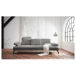 3-Sitzer Andas "Stenlille" Sofas Gr. B/H/T: 251cm x 83cm x 107cm, Struktur grob, grau (hellgrau) incl. Sitztiefen-, Kopfteil- und Armteilverstellung