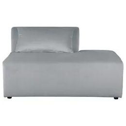 Recamiere LEONIQUE "Alexane", grau, B:85cm H:70cm T:122cm, Sofas, Ottomane, Modul zum eigenen Zusammenstellen; viele Bezugsqualitäten und Farben