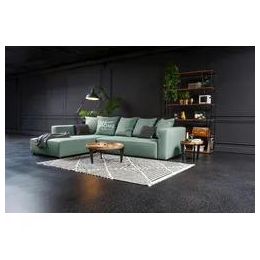 Ecksofa Tom Tailor HOME "HEAVEN CASUAL XL" Sofas Gr. B/H/T: 302cm x 85cm x 221cm, Struktur fein TBO, Recamiere links, ohne Bettfunktion-ohne Bettkasten, grün (mint tbo 53) aus der COLORS COLLECTION, wahlweise mit Bettfunktion & Bettkasten