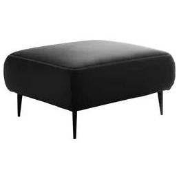 Hocker DESIGNWERK "Forma" Gr. B/H/T: 90cm x 47cm x 70cm, Leder, schwarz Polsterhocker in hochwertiger Verarbeitung