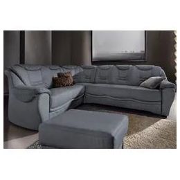 Sit & More Ecksofa SIT & MORE "Benson L-Form" Sofas Gr. B/H/T: 265cm x 94cm x 215cm, Luxus-Microfaser ALTARA NUBUCK, langer Schenkel rechts, mit Bettfunktion, grau (dunkelgrau) wahlweise mit Bettfunktion