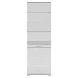 Garderobenschrank Inosign "Malmö" Schränke Gr. B/H/T: 55cm x 190cm x 37cm,, weiß (weiß nb/weiß hochglanz tz) Baby Breite 55 cm