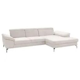 Sit & More Ecksofa SIT&MORE "Scorpio L-Form" Sofas Gr. B/H/T: 311 cm x 85 cm x 181 cm, Struktur fein, mega-Recamiere rechts, mit Sitztiefenverstellung-mit Kopfteilverstellung, beige (linen) inklusive Sitztiefenverstellung, wahlweise mit Kopfverstellung