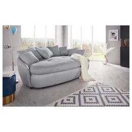 Big-Sofa Inosign "Aruba" Sofas Gr. B/H/T: 238cm x 79cm x 140cm, Microfaser-Feinstruktur, grau (light grey / argent) grosszügiges, gemütliches Megasofa XXL