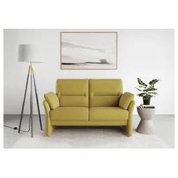 2-Sitzer DOMO collection "Pina" Sofas Gr. B/H/T: 159cm x 95cm x 88cm, Microfaser hochflorig, Mit Federkern, gelb (senf) mit Federkern, Breite 159cm