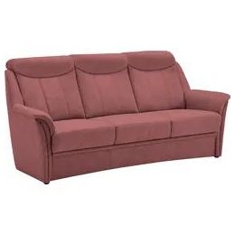 3-Sitzer VILLA BECK "Lugano" Sofas Gr. B/H/T: 207cm x 101cm x 96cm, Microfaser, mit Sitzvorzug und Bettkasten, rot (18 red) inklusive Kopfteilverstellung, in Sitzhöhe 46 cm