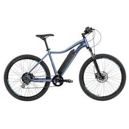 E-Bike SIGN E-Bikes Gr. 48cm, 27,5 Zoll (69,85cm), blau (matt cristal blue metallic) Pedelec, Elektrofahrrad für Damen u. Herren, MTB