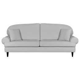 3-Sitzer Home Affaire "Vitreux" Sofas Gr. B/H/T: 226cm x 95cm x 100cm, Struktur, grau (hellgrau) auch im Bouclébezug, incl. Zierkissen