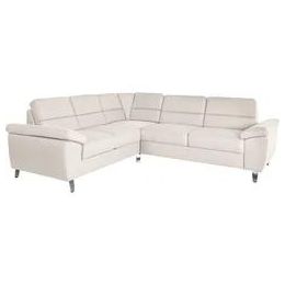 Sit & More Ecksofa SIT & MORE "Sorano L-Form" Sofas Gr. B/H/T: 249cm x 88cm x 229cm, Struktur fein, langer Schenkel rechts, ohne Funktion, beige (linen) wahlweise mit Bett- und Relaxfunktion, inkl. Bettkasten