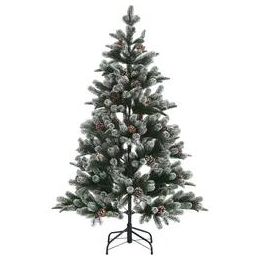 Künstlicher Weihnachtsbaum MyFlair MÖBEL & ACCESSOIRES "Weihnachtsdeko, Snow on Green, künstlicher Christbaum, Tannenbaum" Weihnachtsbäume Gr. Höhe: 150 cm bis, grün mit leicht beschneiten Ästen und Tannenzapfen